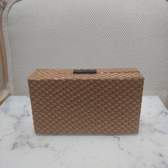 NARS | Bags | New Nars Raffia Wicker Box Clutch | Poshmark